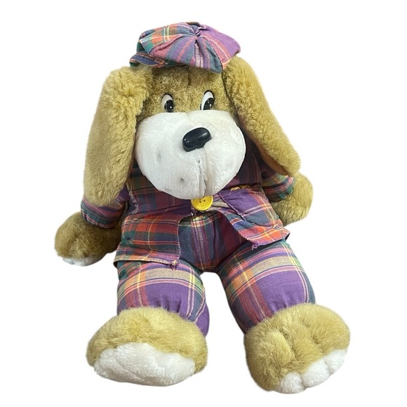Toys | Vintage 15 Commonwealth Plaid Dressed Dog Plushie 9s Puppy ...